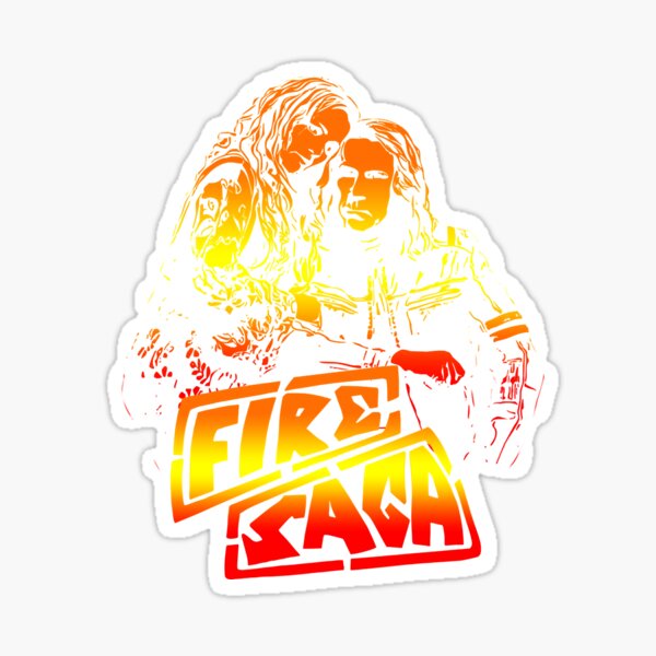 "Fire saga" Sticker by PranavParekh1 | Redbubble