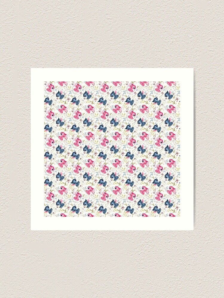 "Lilo and Stitch digital paper, Magic Kingdom, Tropical floral digital ...