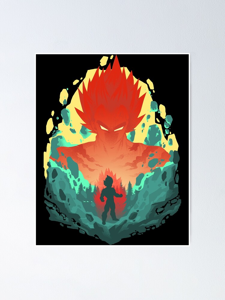 "Saiyan Prince Vegeta" Poster for Sale by danielleysbik | Redbubble