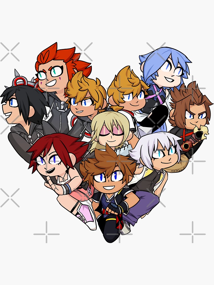 "Trio Heart" Sticker for Sale by MintySkulls | Redbubble