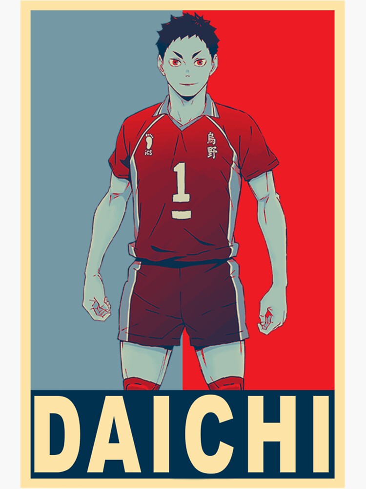 "Daichi Sawamura - Affiche " Sticker for Sale by loganmillerw | Redbubble