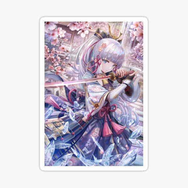 "Cute Kamisato Ayaka Genshin Impact" Sticker by saranghandago | Redbubble