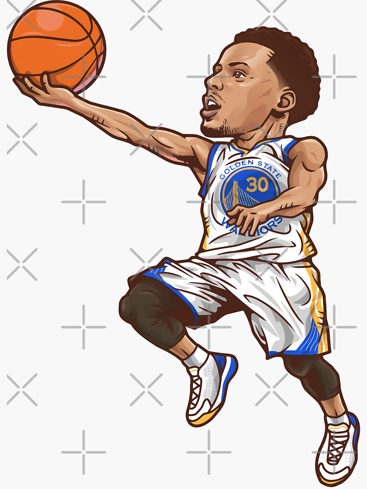 "Stephen Curry 30 Art Chibi" Sticker for Sale by JaclynPiel | Redbubble