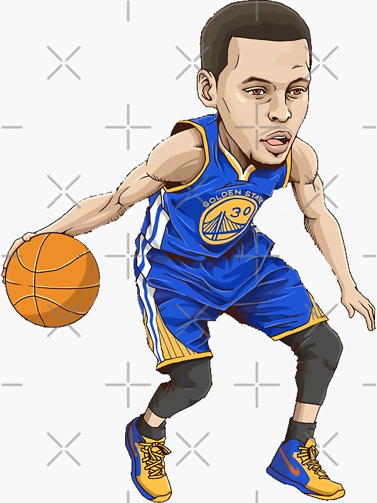 "Steph Curry 30 Draw Chibi" Sticker for Sale by JaclynPiel | Redbubble