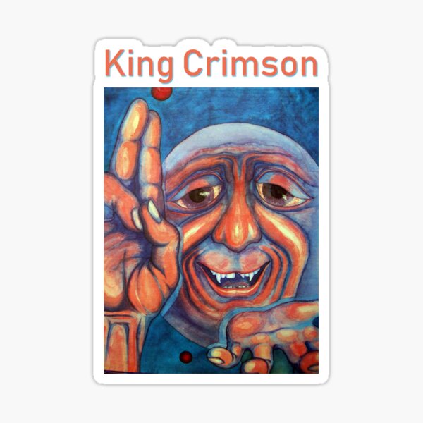 "KING CRIMSON " Sticker by RileyLebsack | Redbubble