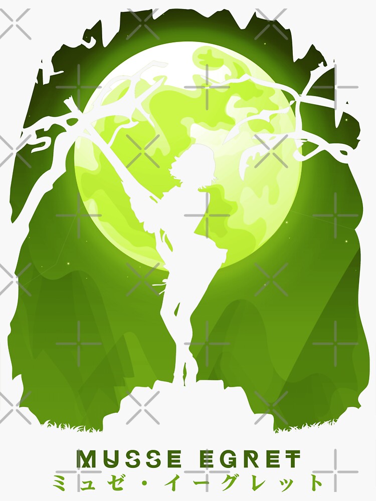 "TRAILS OF COLD STEEL - MUSSE EGRET" Sticker by ASHCARBIDEER | Redbubble