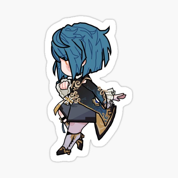 "Genshin Impact: Xingqiu" Sticker by PlantedPans | Redbubble