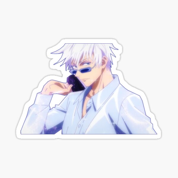 "Satoru Gojo" Sticker by kawaiicrossing | Redbubble
