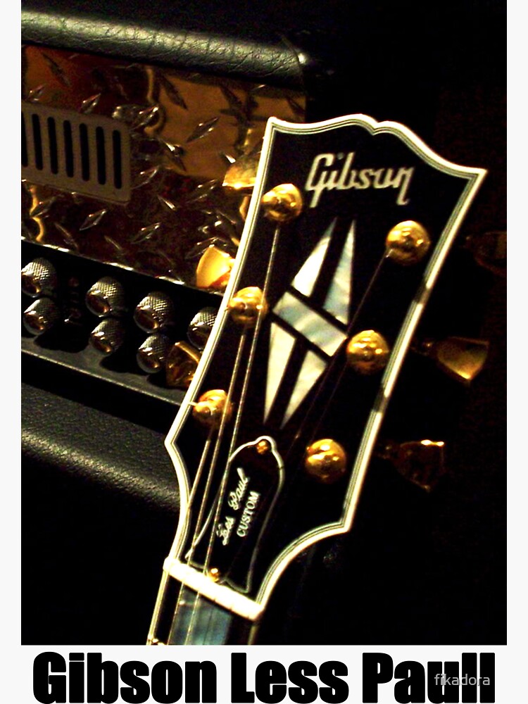 "gibson les paul" Sticker for Sale by fikadora | Redbubble