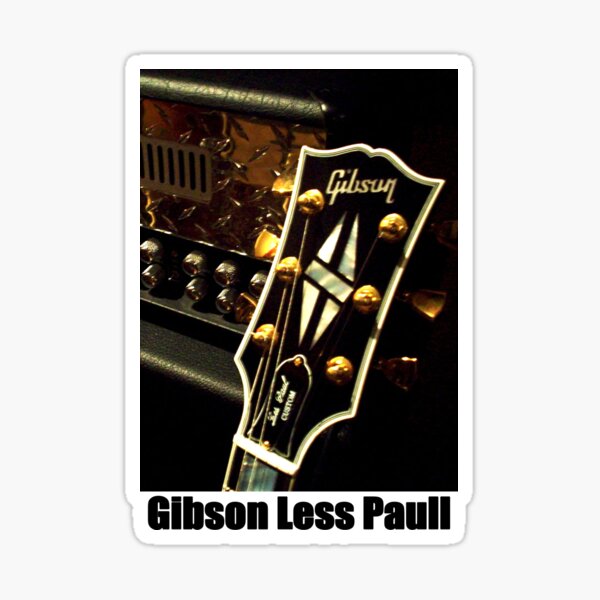 "gibson les paul" Sticker for Sale by fikadora | Redbubble