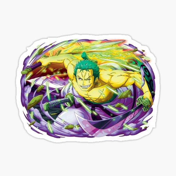 "Cartoon Roronoa Zoro Art" Sticker for Sale by Milkygmail | Redbubble