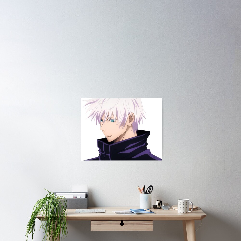 "Satoru Gojo Blue Eyes" Poster for Sale by kawaiicrossing | Redbubble