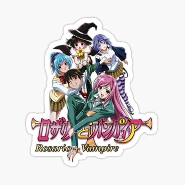 "Rosario + Vampire - logo" Sticker by BaryonyxStore | Redbubble