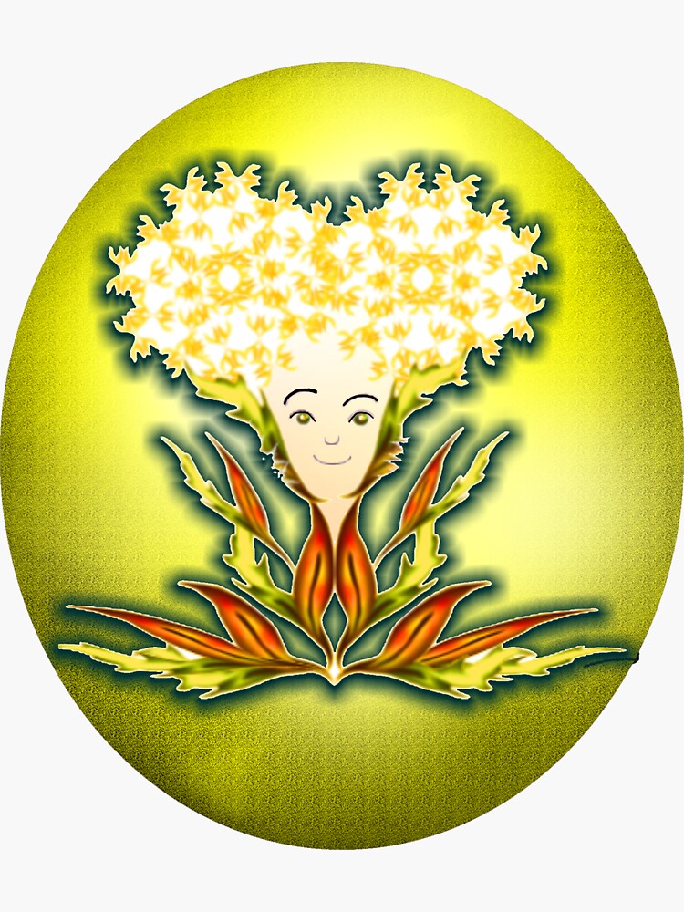 "Human Flower 4" Sticker by LCMR-ART | Redbubble