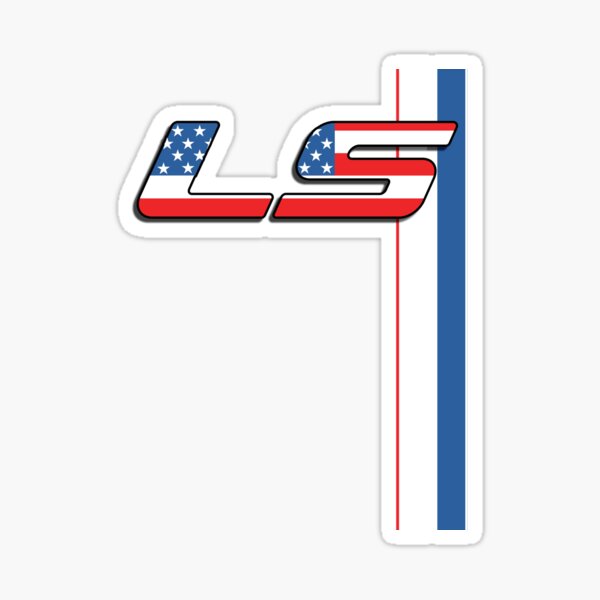 "LSX Murica USA V8 Racing LS Flag stripes " Sticker by cowtownCOWBOY ...