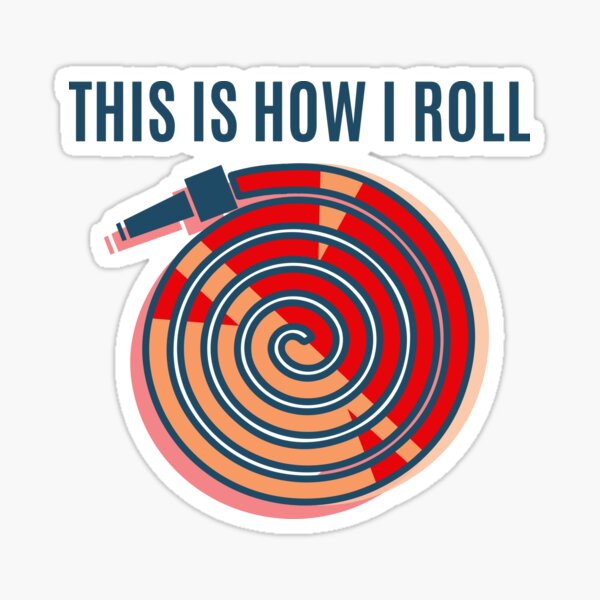 "This is how i roll" Sticker by DuzeKubki | Redbubble