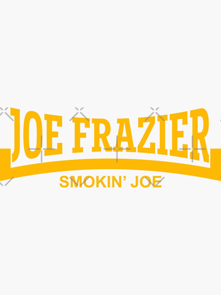 "Smokin Joe Frazier (Orange Version)" Sticker for Sale by astyujik ...