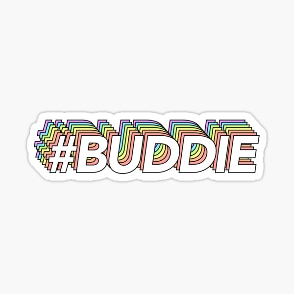 "#BUDDIE" Sticker by chaoticbisaster | Redbubble