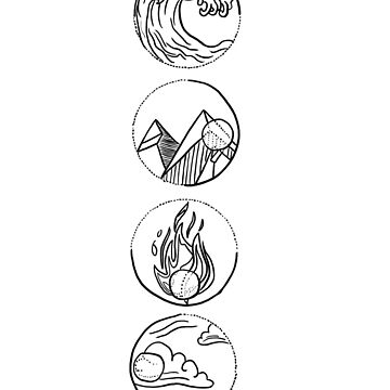 "The four elements" Art Board Print for Sale by penandfelt | Redbubble