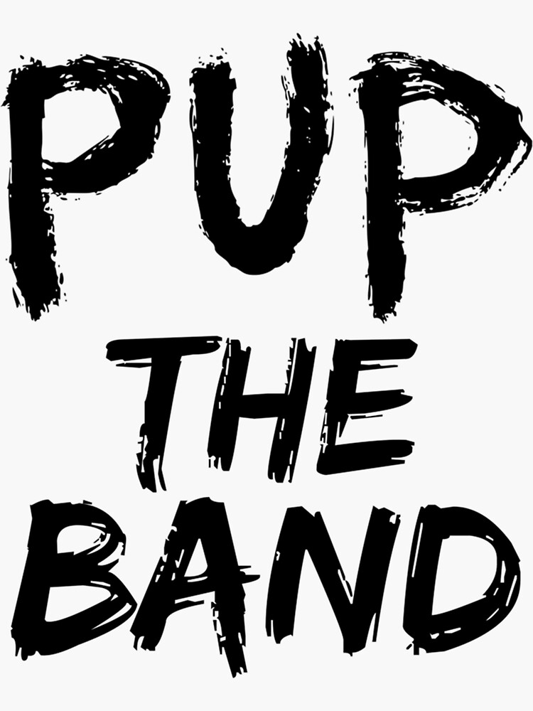 "pup logo " Sticker by boehmuhkcasia | Redbubble