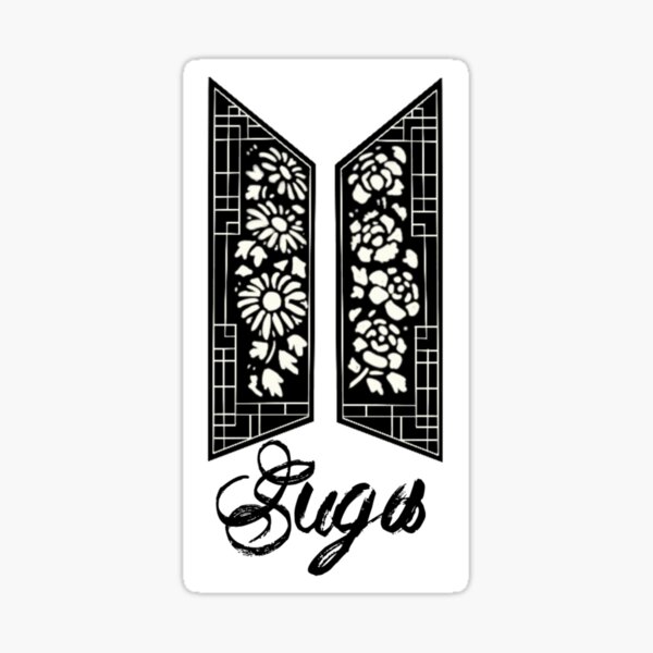 "BTS Traditional Korean Style Suga" Sticker by ImTheKoong | Redbubble
