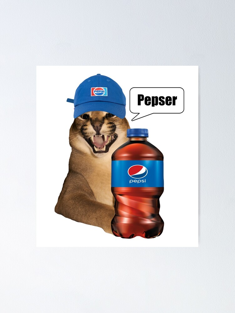 Póster «Big Floppa Pepser Meme (Fanter)» de fomodesigns | Redbubble