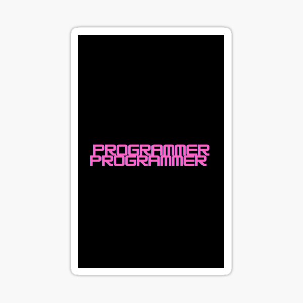 "Programmer" Sticker for Sale by IziTheArtist | Redbubble