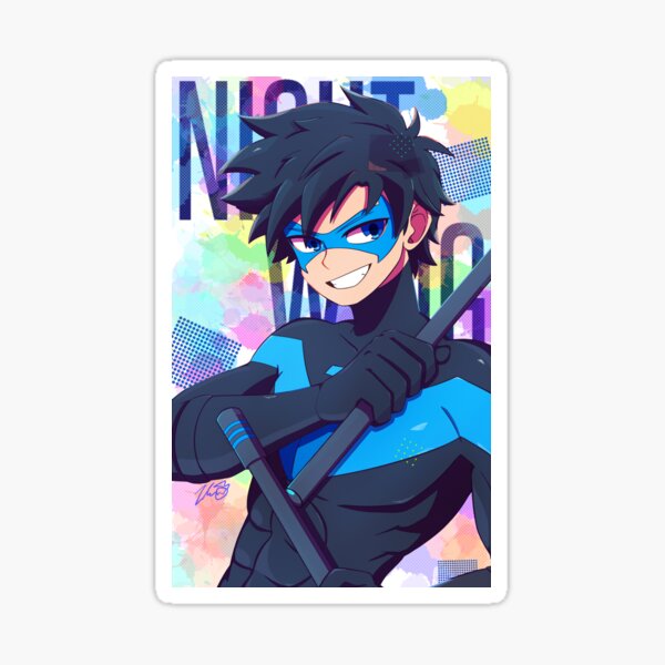 "Nightwing" Sticker by ExothermicEX | Redbubble