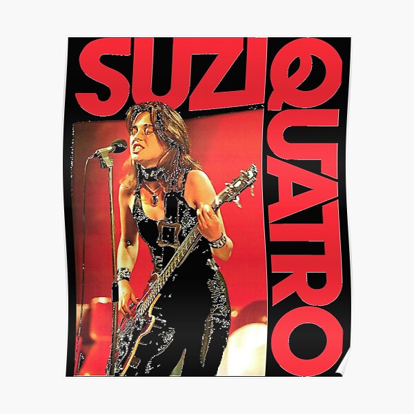 "SUZI QUATRO GLAM QUEEN Essential" Poster for Sale by SARAHILSON ...