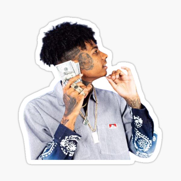 "Blueface" Sticker by BraveMango | Redbubble