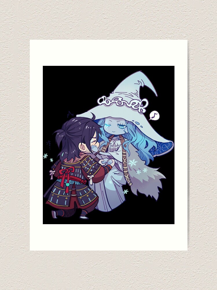 "Elden Ring Cute Ranni And The Tarnished Sticker" Art Print for Sale by ...