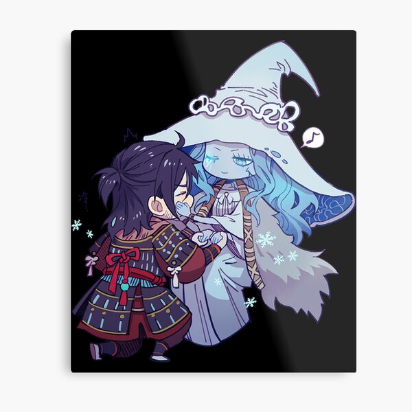 "Elden Ring Cute Ranni And The Tarnished Sticker" Metal Print for Sale ...