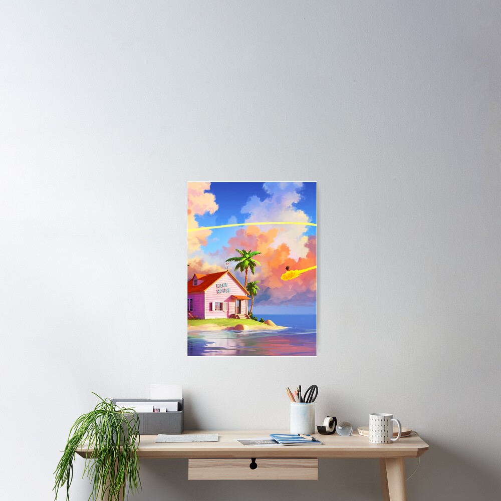 "Master Roshi Kame House - Dragon Ball - Artwork" Poster for Sale by ...