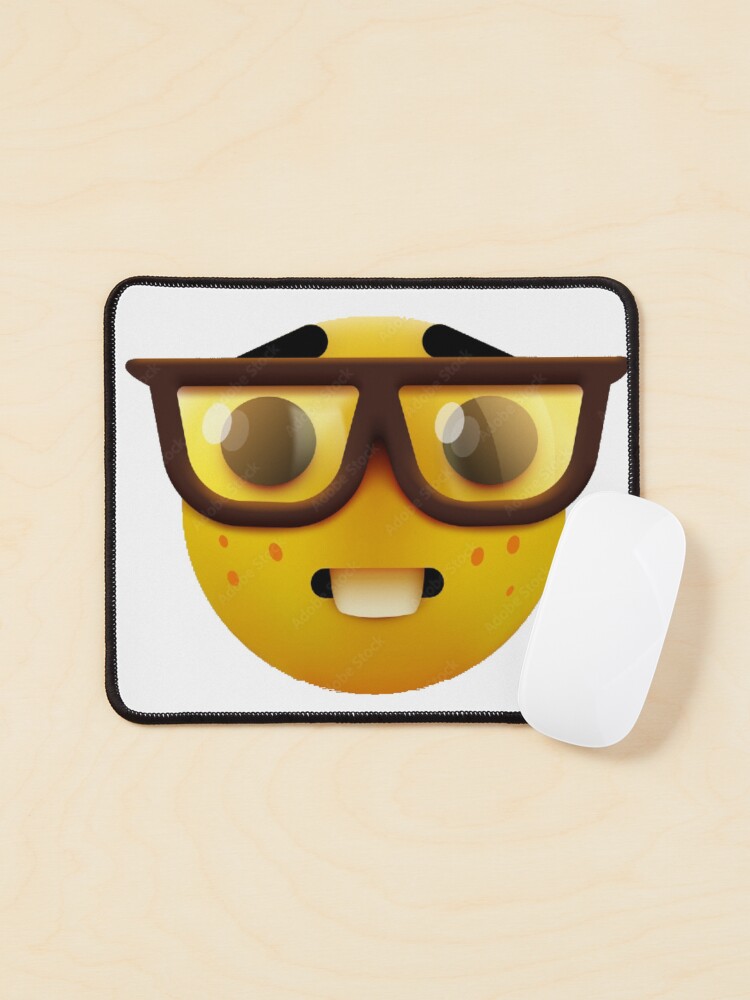 "nerd emoji 3d meme" Mouse Pad for Sale by Wynters-Stuff | Redbubble