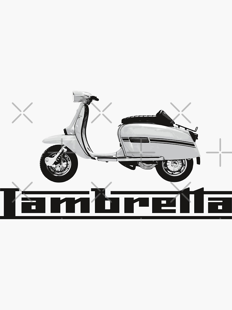 "Lambretta GP - Scooterist Logo" Sticker for Sale by peterpaz | Redbubble