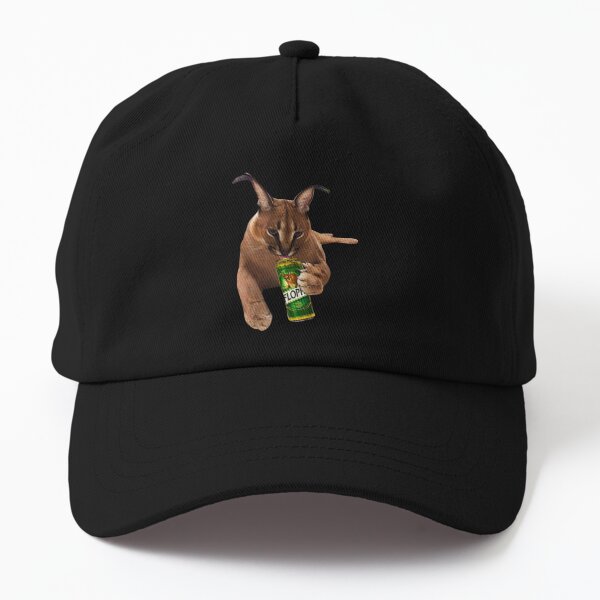 "Drunk Floppa Cat Meme" Cap by fomodesigns | Redbubble