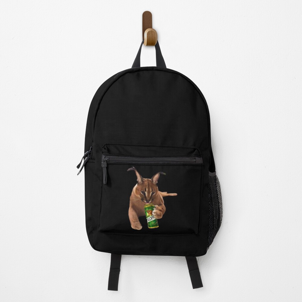 "Drunk Floppa Cat Meme" Backpack by fomodesigns | Redbubble