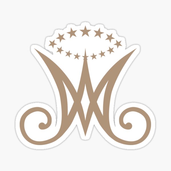 "Auspice Maria" Sticker by Beltschazar | Redbubble