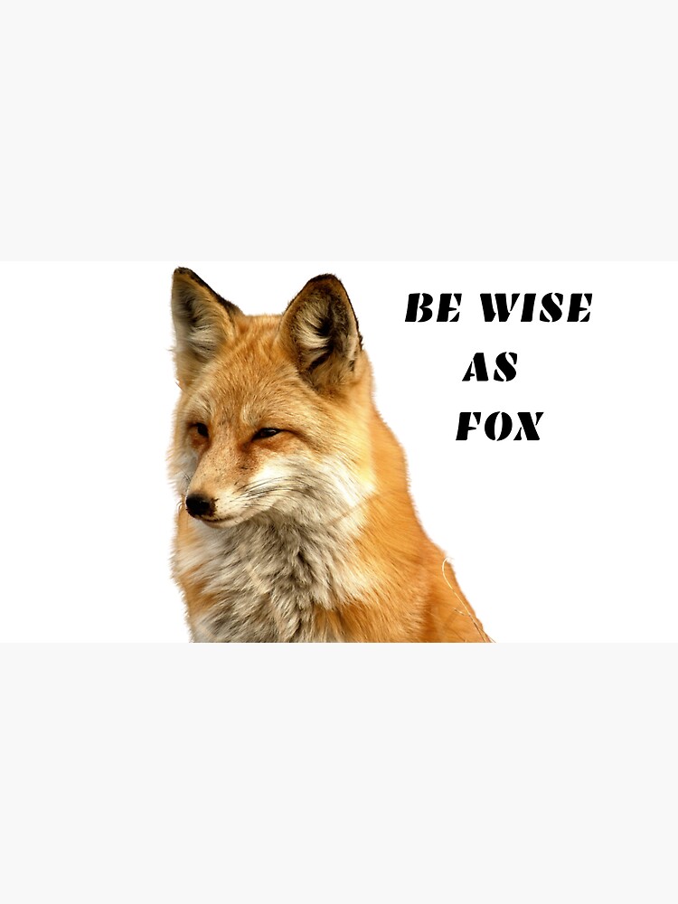 "Wise fox" Sticker by Dominating92 | Redbubble