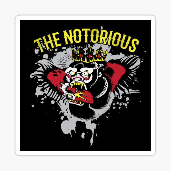 "THE NOTORIOUS LOGO" Sticker for Sale by tumbar09866 | Redbubble