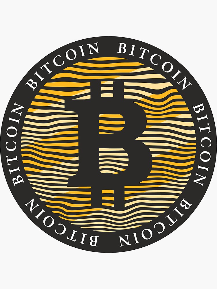 "Bitcoin Round Logo" Sticker by Apescorporation | Redbubble