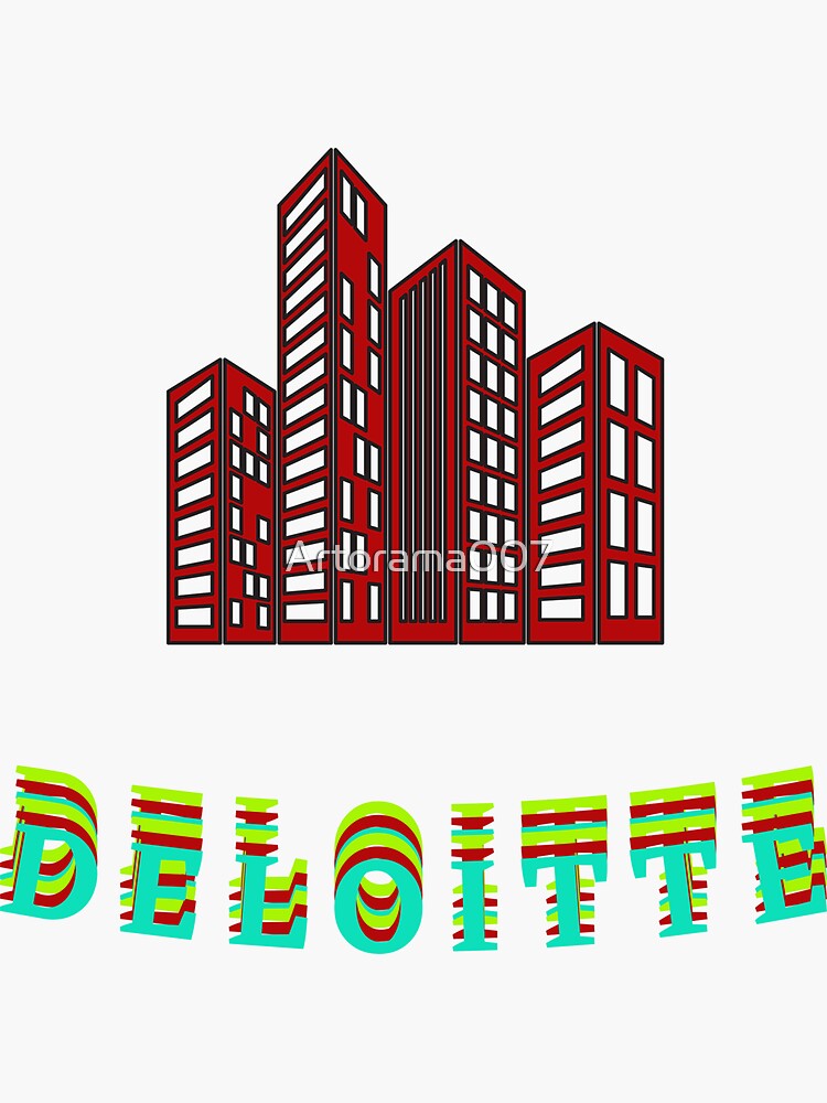 "Deloitte" Sticker by Artorama007 | Redbubble