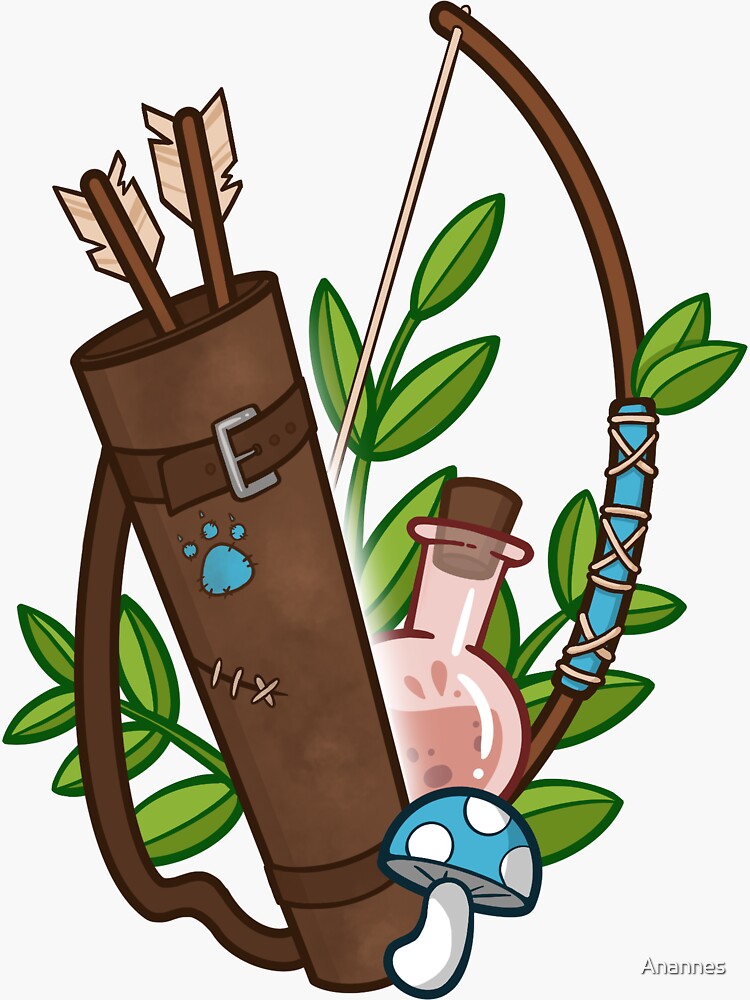 "Ranger DND Kit" Sticker by Anannes | Redbubble