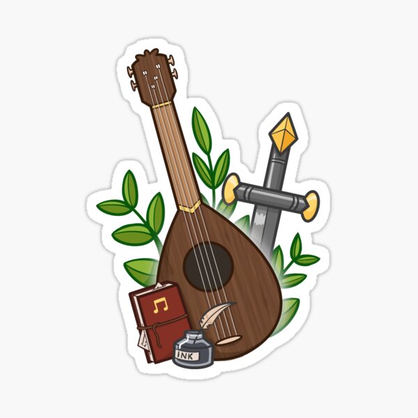 "Bard DND Kit" Sticker by Anannes | Redbubble
