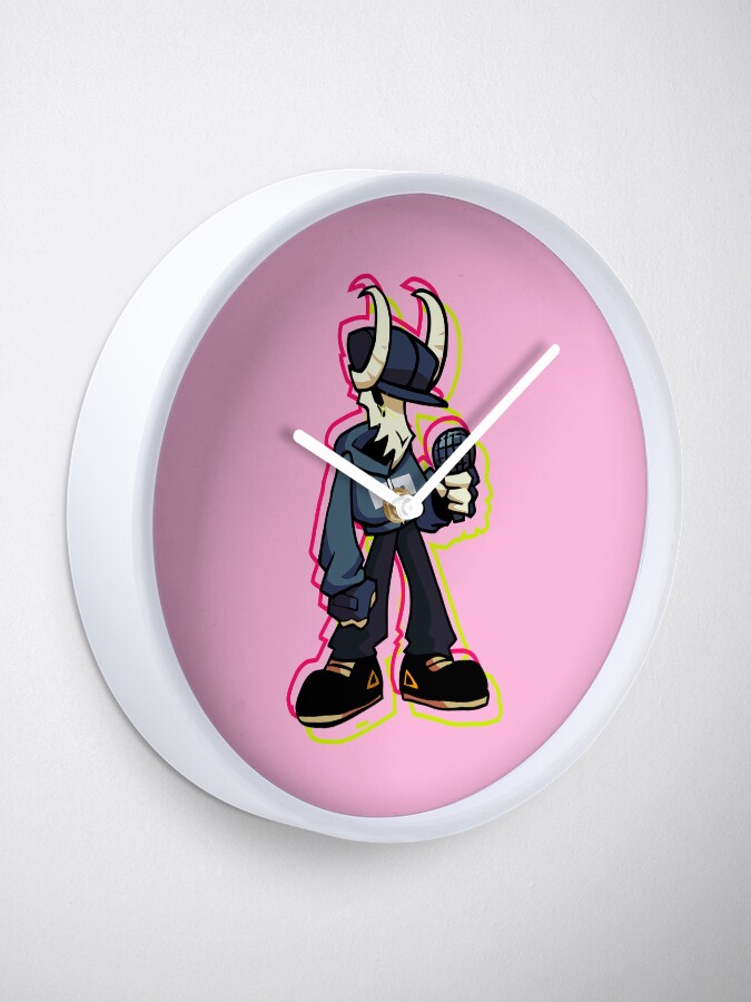 "FNF friday night funkin fnf mod EX TABI " Clock by AZEM-ST | Redbubble