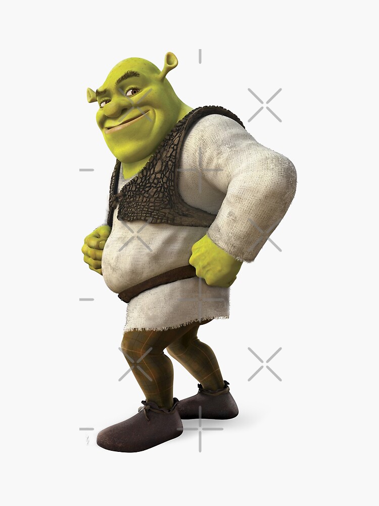 "Cute Shrek !" Sticker by EarthJoy345 | Redbubble