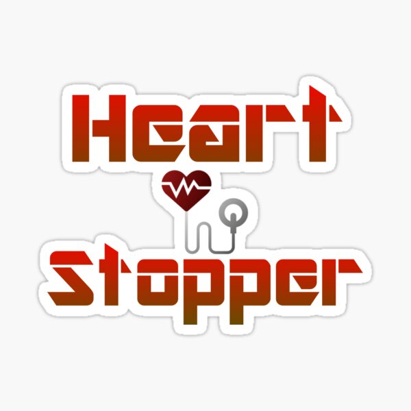 "Heartstopper" Sticker for Sale by Galaxypoint | Redbubble