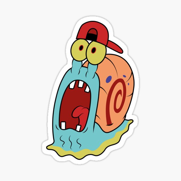 "Shocked Gary the Snail" Sticker by swiftygifty-art | Redbubble