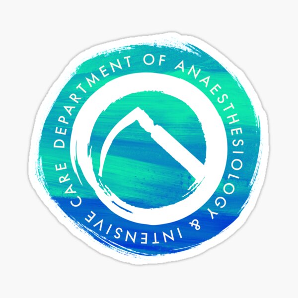 "Department of anesthesia and intensive care - anaesthesia" Sticker by ...