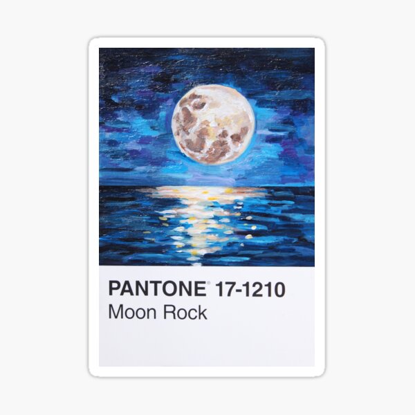 "Pantone Moon rock sticker" Sticker for Sale by Colourcreatee | Redbubble